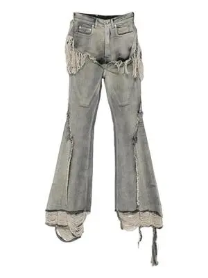 Rick Owens Grey Denim Bootcut Jeans - Gray