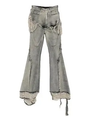Rick Owens Rick Owens Drkshdw Grey Denim - Bootcut Jeans Women Gray