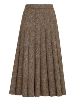 Brunello Cucinelli Skirts Pleated Skirts - Brown