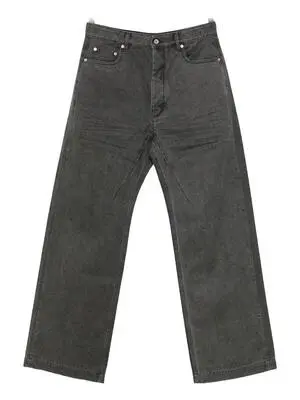 Rick Owens Grey Denim Wide-leg Jeans - Gray