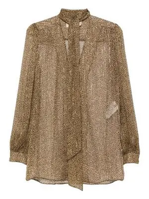 Valentino Garavani Neutrals Tops Blouses - Cream
