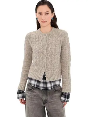 Acne Studios Fitted Cardigan - Medium Beige