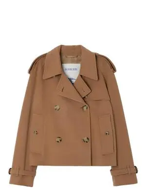 Burberry Jackets Cropped Jackets - Brown