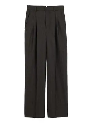 AMI Paris Grey Trousers Tailored Trousers - Gray
