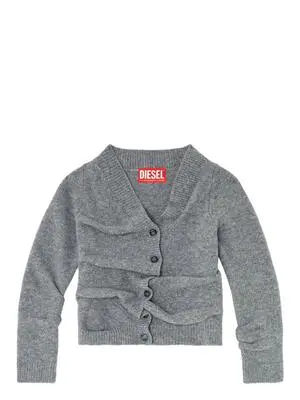 DIESEL® Grey Knitwear Cardigans - Gray