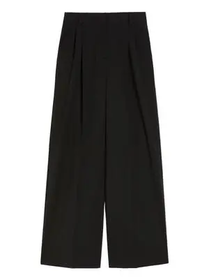 Max Mara Baiocco Wide-leg Trousers - Black