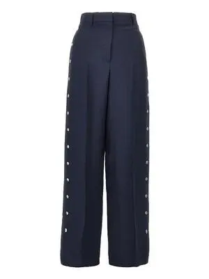 Stella McCartney Tailored Pants With Press-studs - Blue