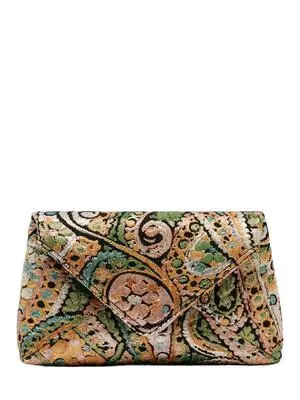 Dries Van Noten Medium Jacquard Clutch - Multicoloured