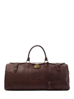 Polo Ralph Lauren Heritage Lock Large Leather Duffel Bag - Brown