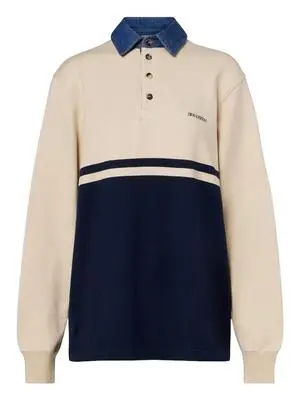 JW Anderson Cotton Jersey Polo Shirt - Blue