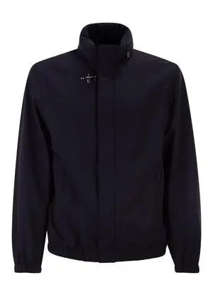 FAY Fay Men Short Travel Bomber Jacket In Stretch Nylon