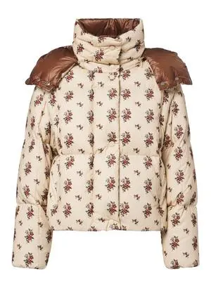 Moncler Torcol Convertible Corduroy Down Jacket - Beige