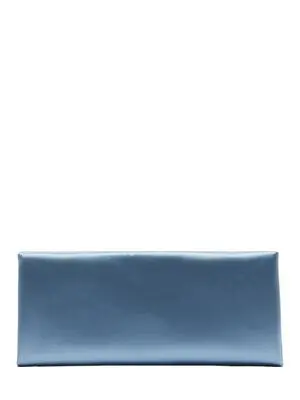 Staud Muse Small Satin Clutch - Blue