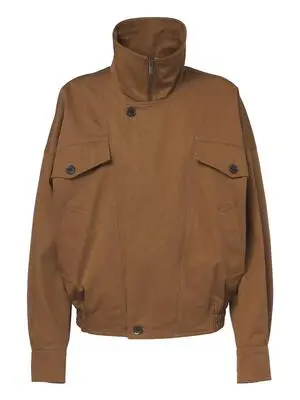 Saint Laurent Cotton Serge Jacket - Brown