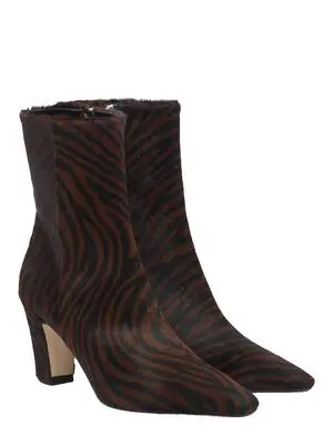 AeydĒ Maris Printed Calf Hair Ankle Boots - Multicoloured