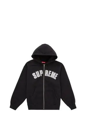 Supreme Larry Clark Zip Up Hooded Sweatshirt - Black