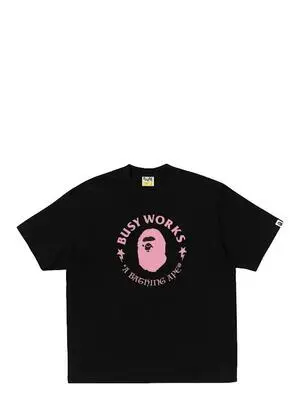 A BATHING APE Busy Works Relaxed Fit Tee Shirt - Black