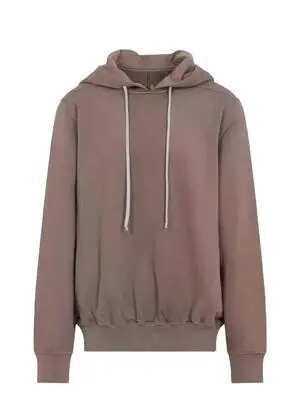 Rick Owens Oversized Drawstring Hoodie Neutrals