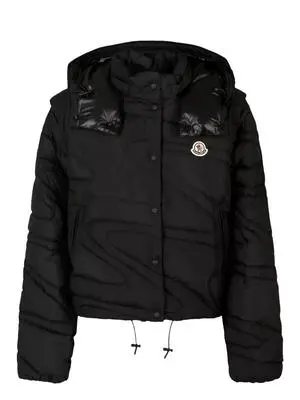 Moncler Quilted Hooded Jacket - Black