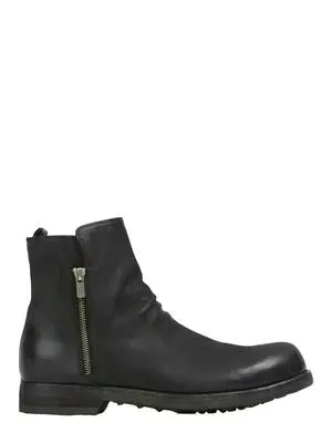 Officine Creative Side-zip Leather Boots - Black