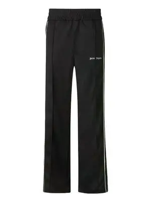 Palm Angels Logo-print Side-stripe Track Pants - Black