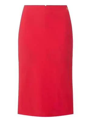 Elisabetta Franchi Skirt Made Of Technical Fabric - Red