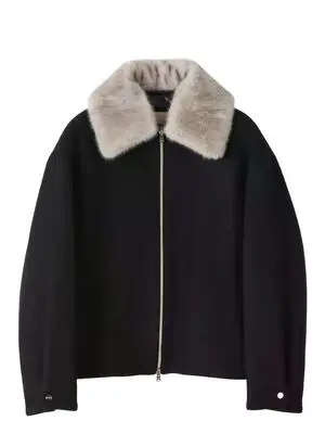 HERNO Faux-fur Collar Jacket