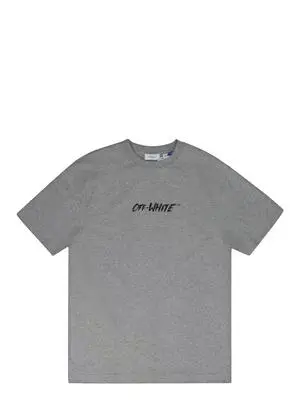 Off-White Arrow-print Crew-neck T-shirt - Grey