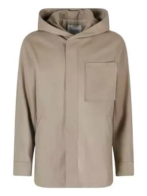 PAOLO PECORA Hooded Jacket - Neutrals