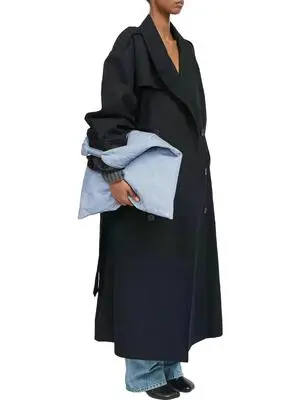 MAISON MARGIELA Japanese Crinkled-effect Tote Bag - Blue