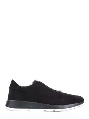 TOD'S Red Dot Sneakers In Pashmy Suede - Black