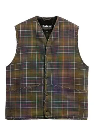 Barbour Tartan-print Gilet - Green