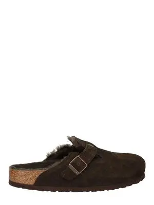 BIRKENSTOCK Shearling Sandals "boston - Brown