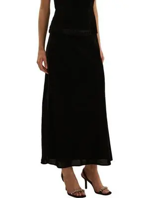 FAVORITE DAUGHTER Favorite Maxi Skirt - Black