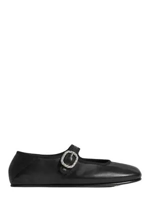 Bottega Veneta Bottega  Veneta Veneziana Mary-Jane Ballerina Black