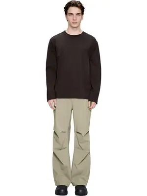 Rains Classic Long Sleeve T-shirt - Bark