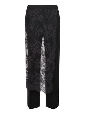 Zimmermann Valiant Lace Wool Trousers - Black