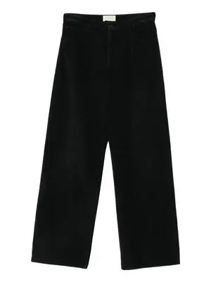 THE ROW Eglitta Velvet Trousers - Black