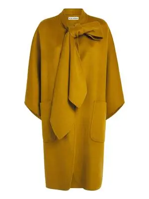 WOLK MORAIS Cashmere Belleville Trench Coat - Green