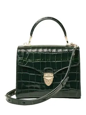 ASPINAL OF LONDON Midi Mayfair Top-handle Bag - Green