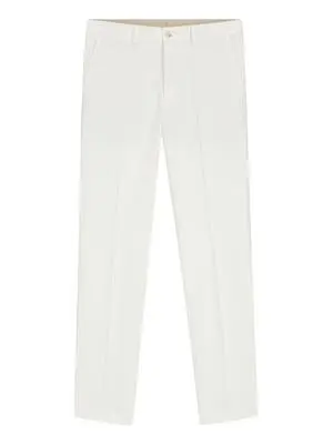 BOSS Slim-fit Cotton-blend Pants - White