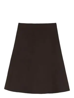 BOSS A-line Skirt In A Wool Blend