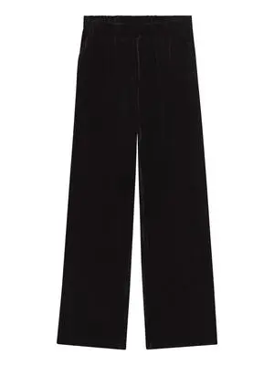 Hugo Relaxed-fit Pants In Velvet - Black