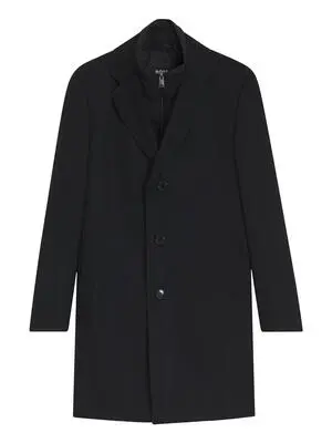 BOSS Slim-fit Coat In A Water-repellent Wool Blend