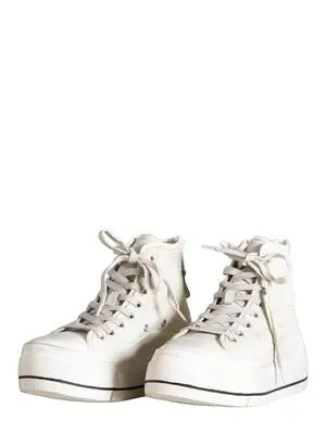R13 Men's Kurt High Top Sneaker Ecru