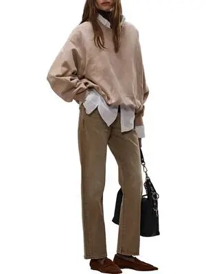 R13 Boyfriend Jean Ash Khaki