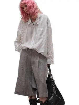 R13 Drop Neck Shirt White