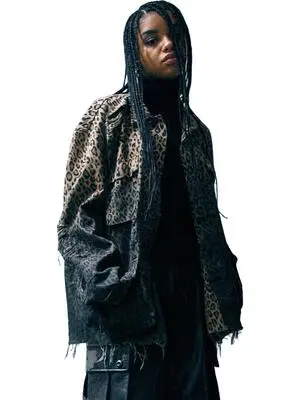 R13 Shredded Abu Jacket - Multi