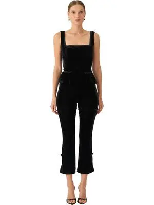 SAU LEE Dixie Velvet Pant - Black