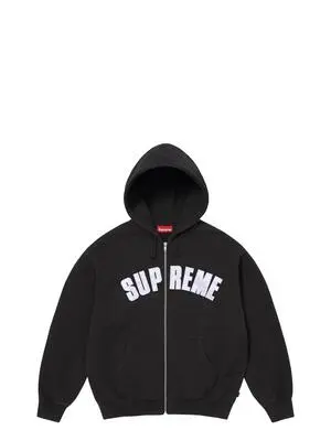 Supreme X Larry Clark Zip Up Hooded Sweatshirt - Black